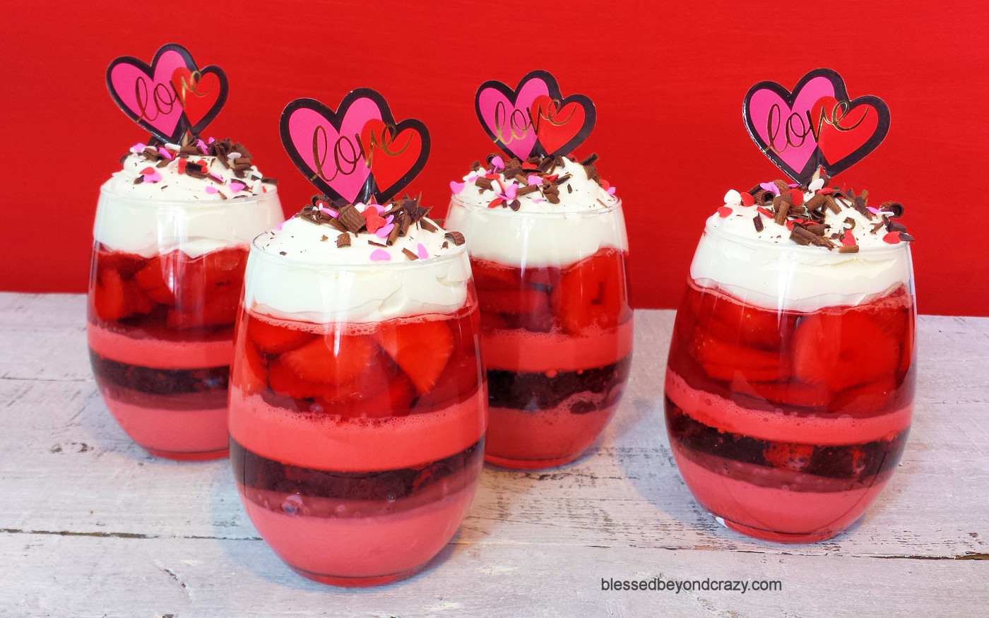 Valentine's Day Parfaits - Blessed Beyond Crazy