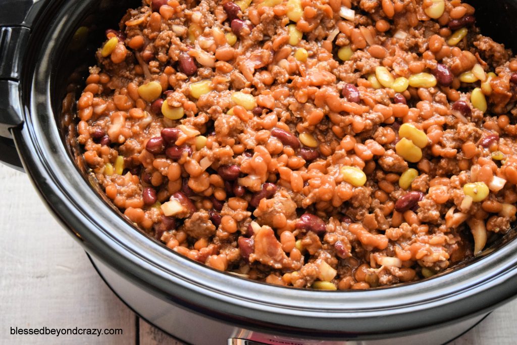 Loaded Crock-Pot Campfire Beans