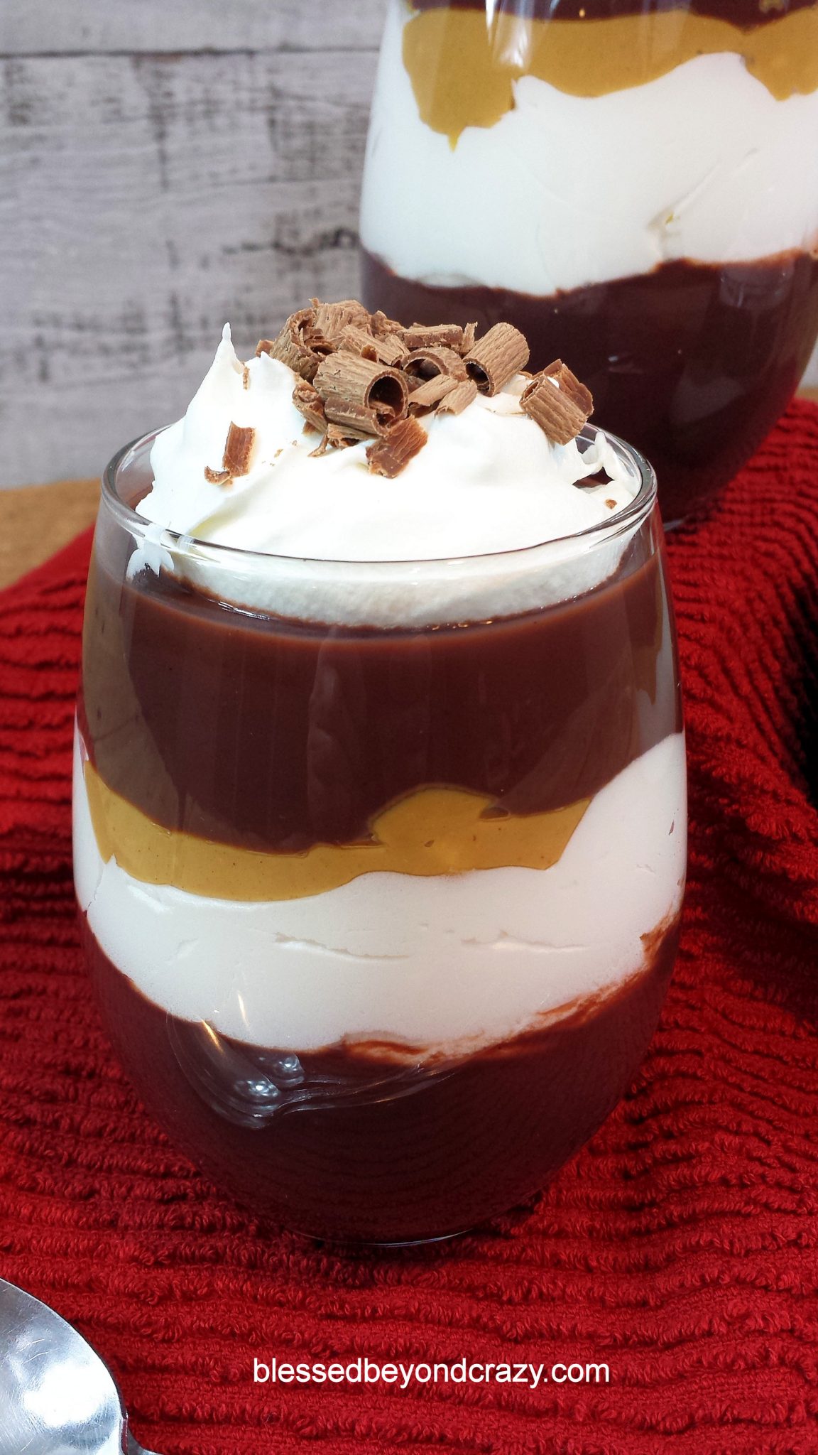 Chocolate Peanut Butter Parfaits - Blessed Beyond Crazy