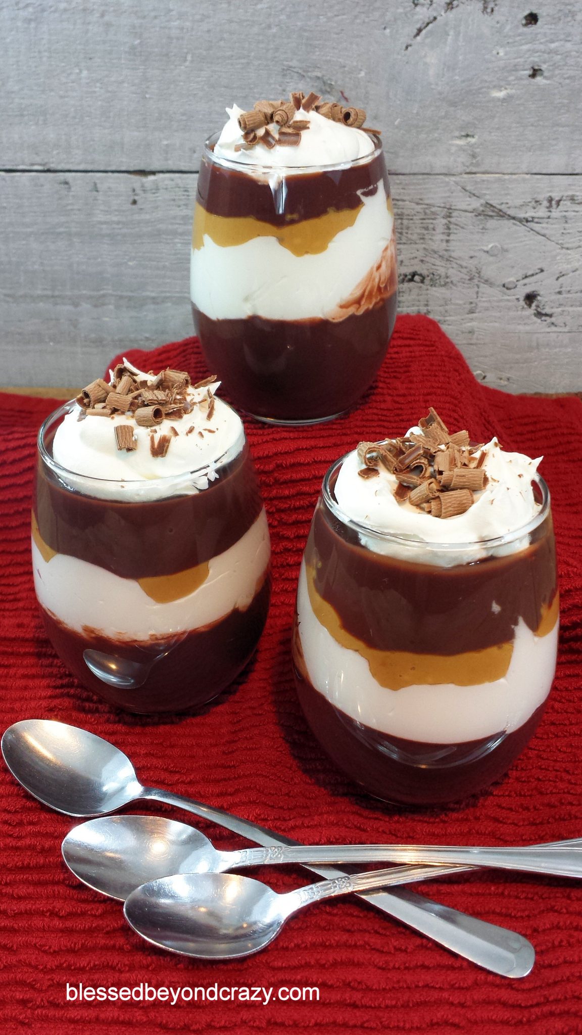 Chocolate Peanut Butter Parfaits - Blessed Beyond Crazy