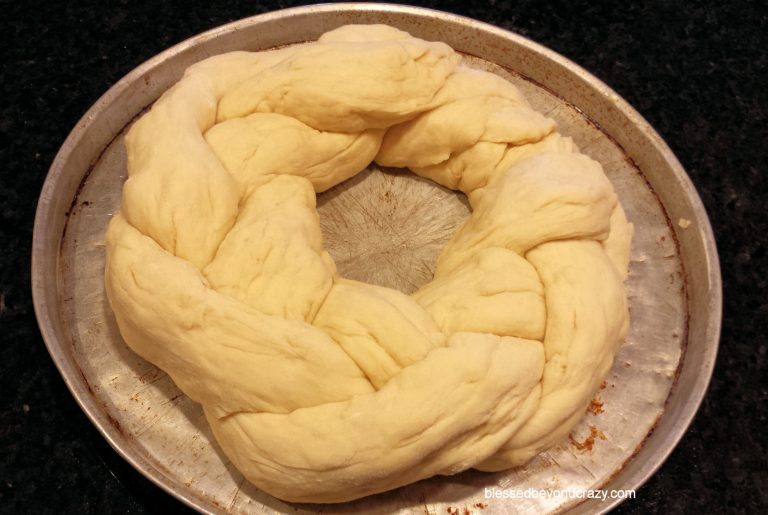 Holiday Braided Bread Ring - Blessed Beyond Crazy
