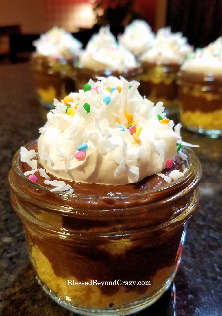 Festive Mini Dessert Party Parfaits - Blessed Beyond Crazy