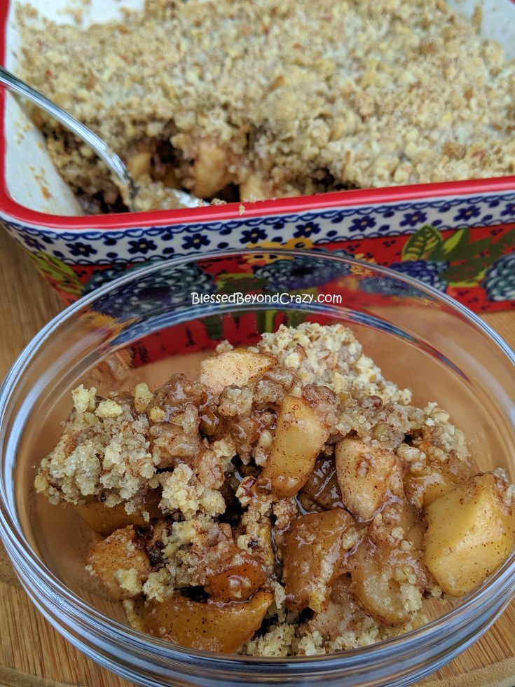 Cinnamon Apple Pecan Crumble - Blessed Beyond Crazy