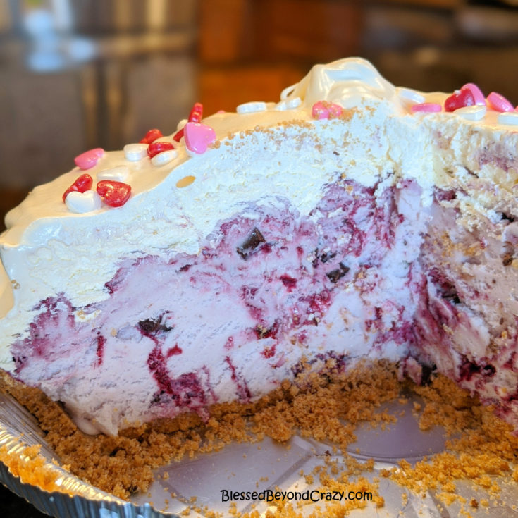 3 Ingredient Ice Cream Pie (GF option) - Blessed Beyond Crazy