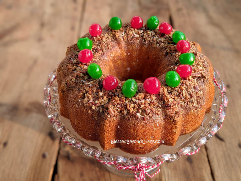 Classic Holiday Rum Cake - Blessed Beyond Crazy
