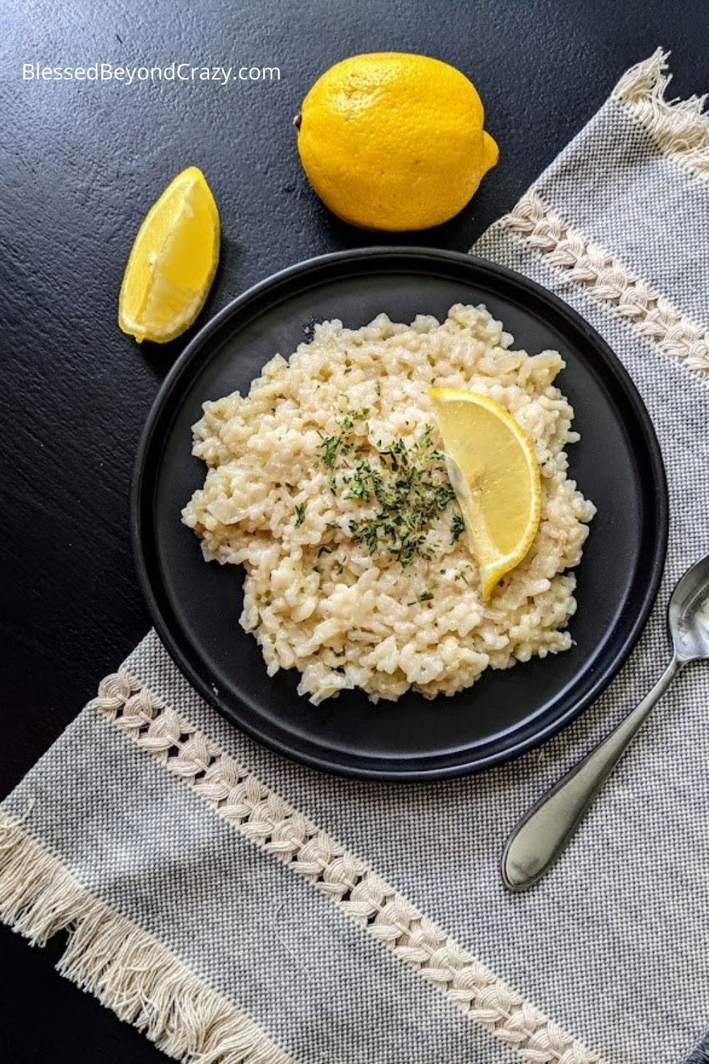 White Wine and Lemon Risotto - Blessed Beyond Crazy