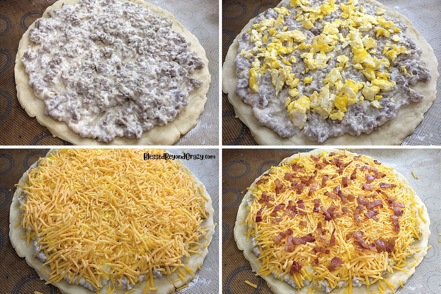 The Ultimate Loaded Breakfast Pizza - Blessed Beyond Crazy