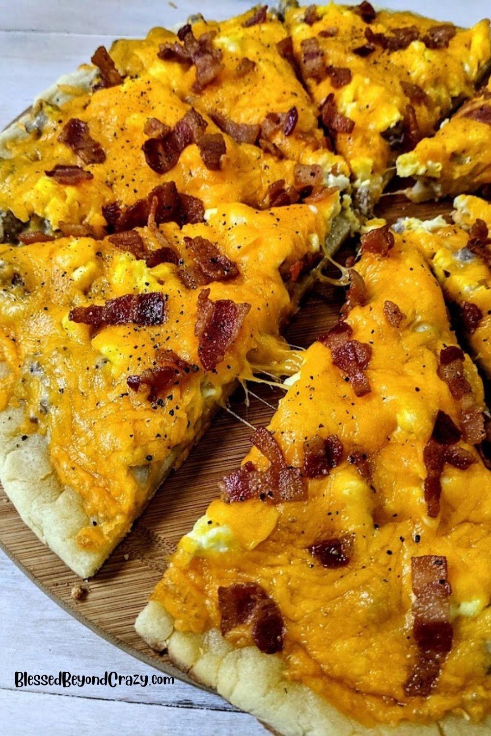 The Ultimate Loaded Breakfast Pizza - Blessed Beyond Crazy