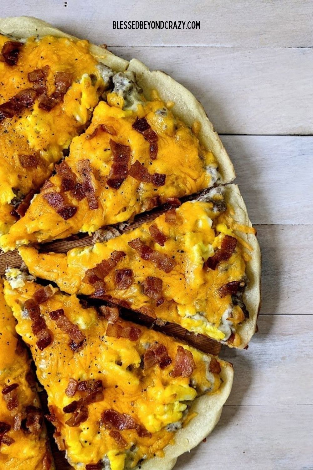 The Ultimate Loaded Breakfast Pizza - Blessed Beyond Crazy