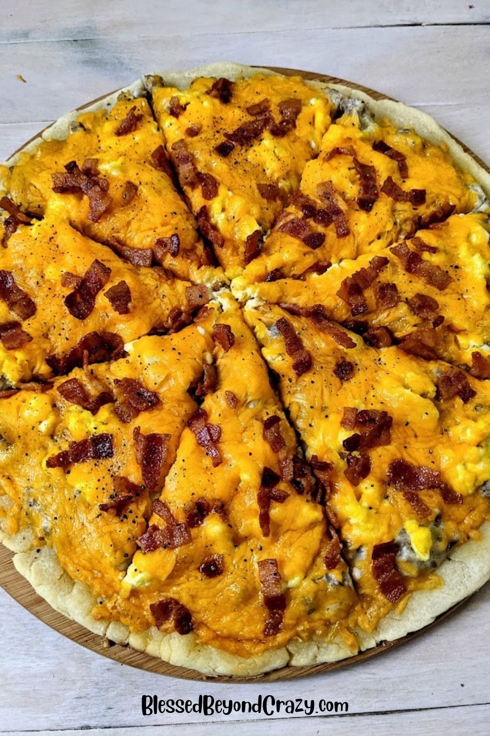The Ultimate Loaded Breakfast Pizza - Blessed Beyond Crazy