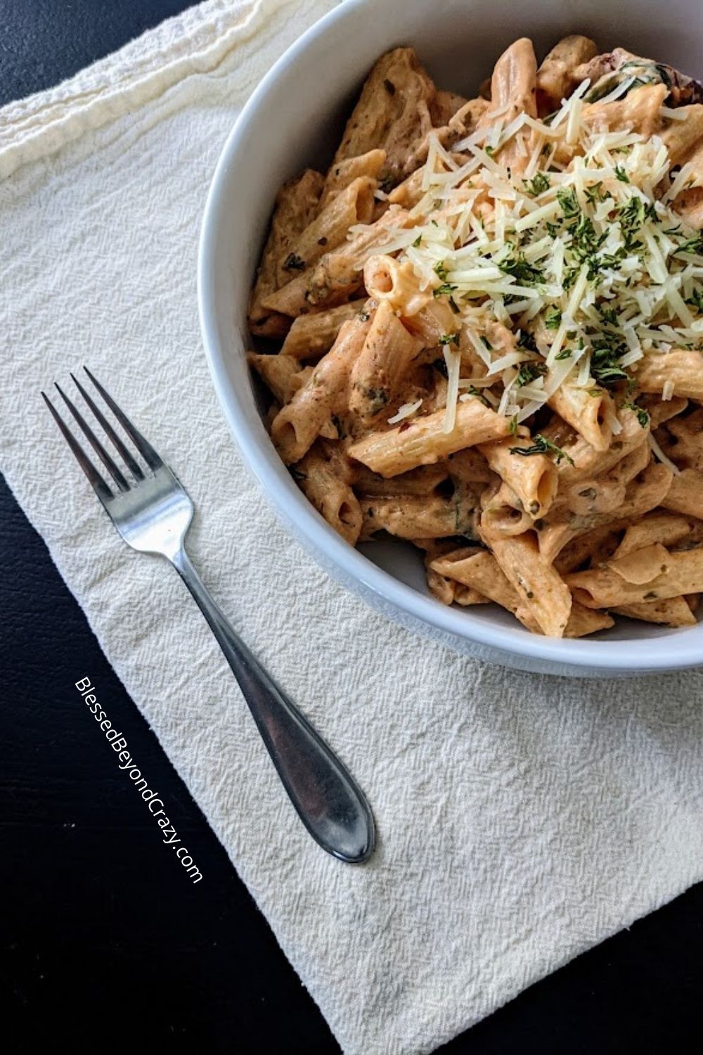 The Best Creamy Pink Sauce Pasta with Sun-Dried Tomatoes - Blessed ...