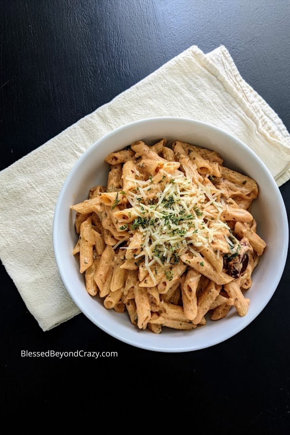 The Best Creamy Pink Sauce Pasta with Sun-Dried Tomatoes - Blessed ...