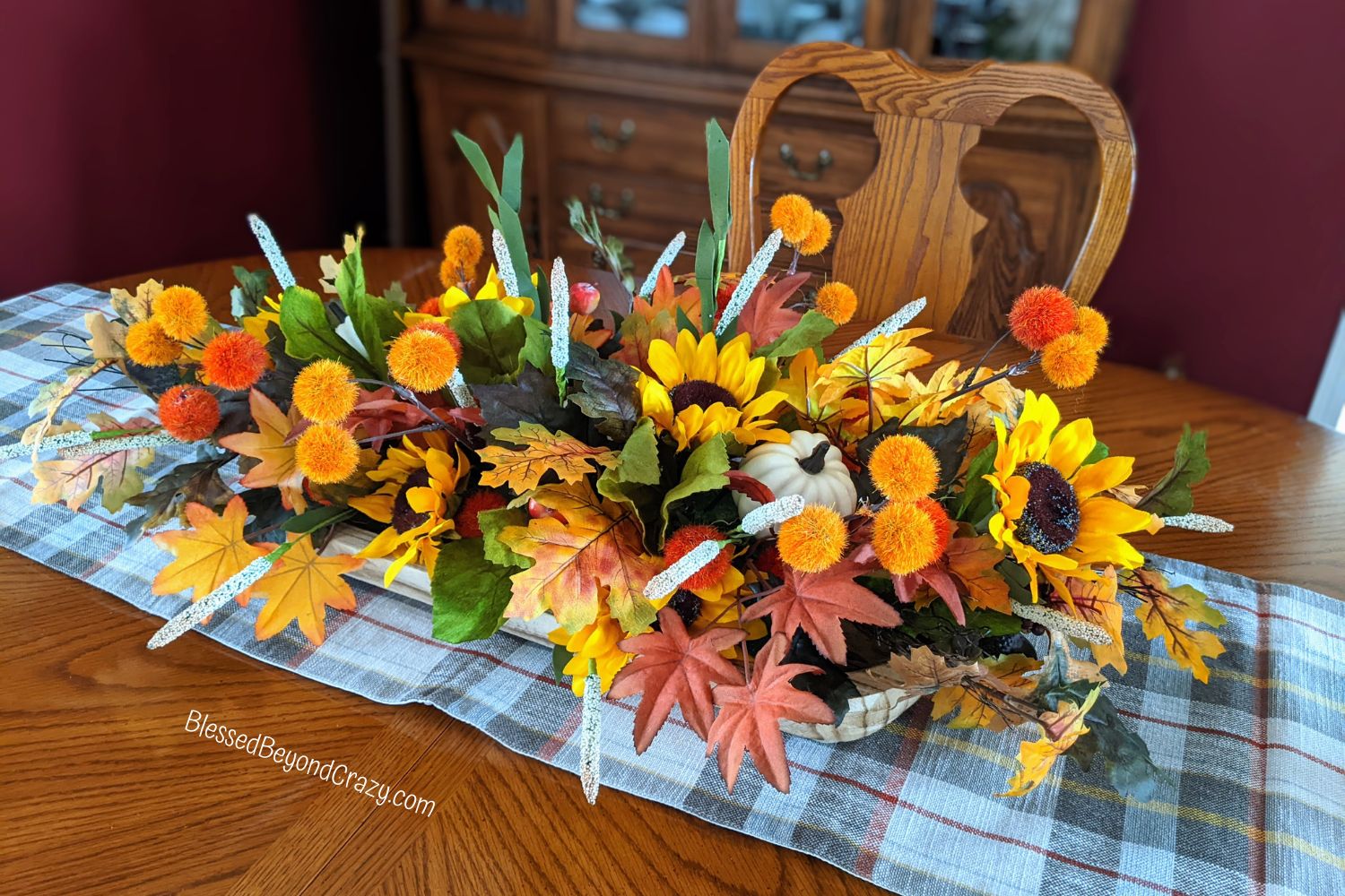 How to Make a DIY Rustic Fall Centerpiece - Blessed Beyond Crazy