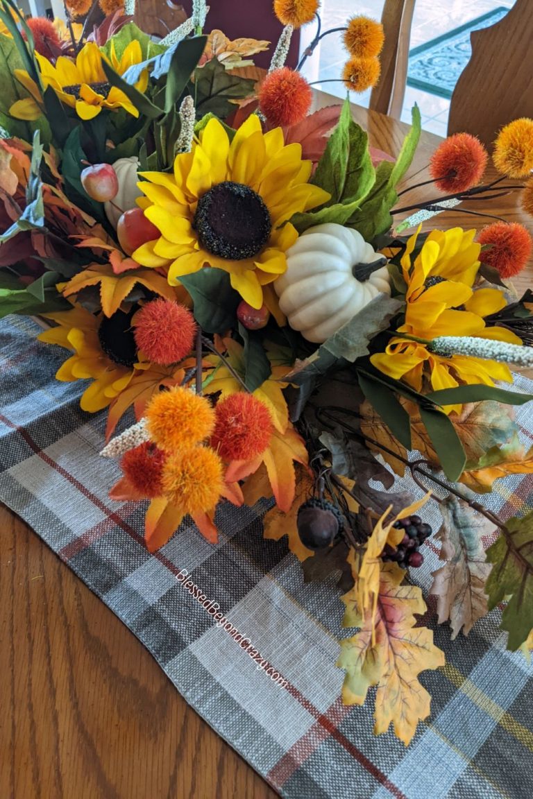 How to Make a DIY Rustic Fall Centerpiece - Blessed Beyond Crazy