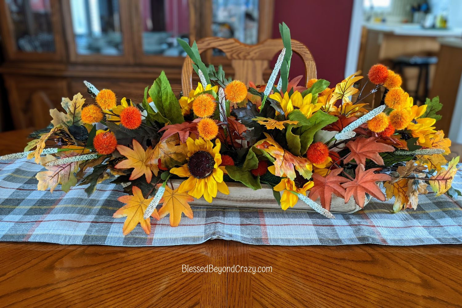 How to Make a DIY Rustic Fall Centerpiece - Blessed Beyond Crazy