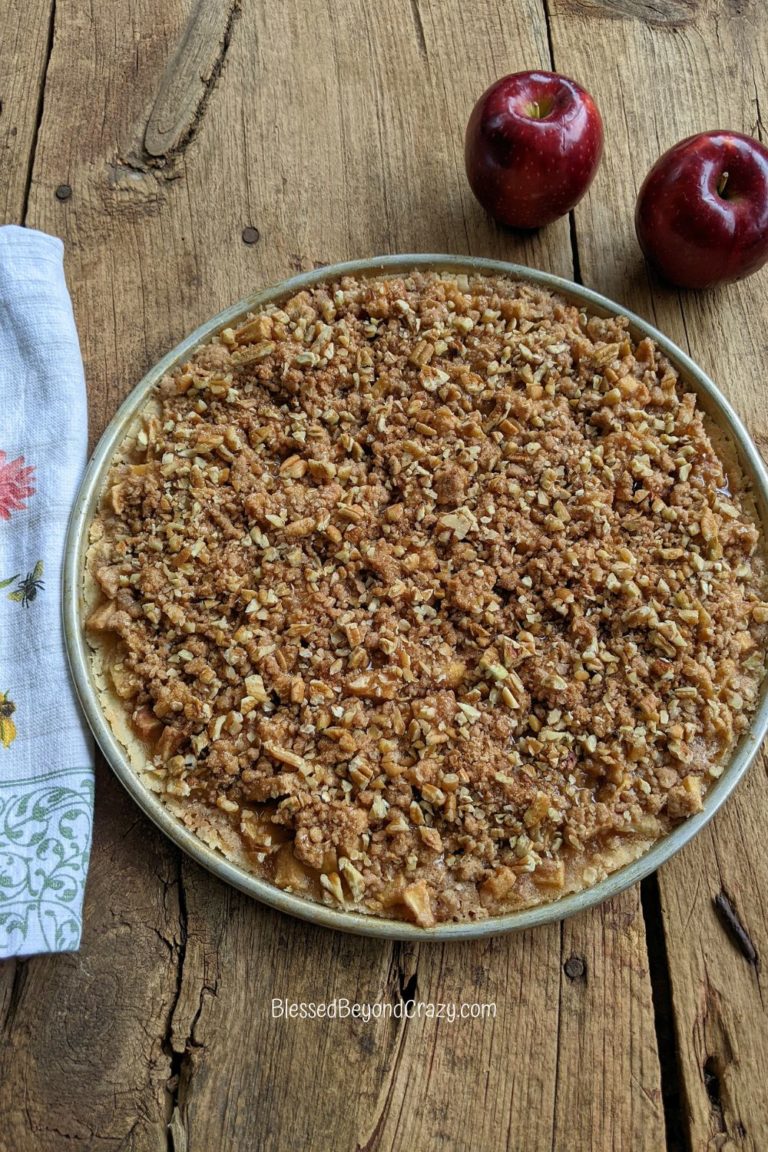 Make Caramel Apple Pecan Dessert Pizza in 5 Easy Steps! - Blessed ...