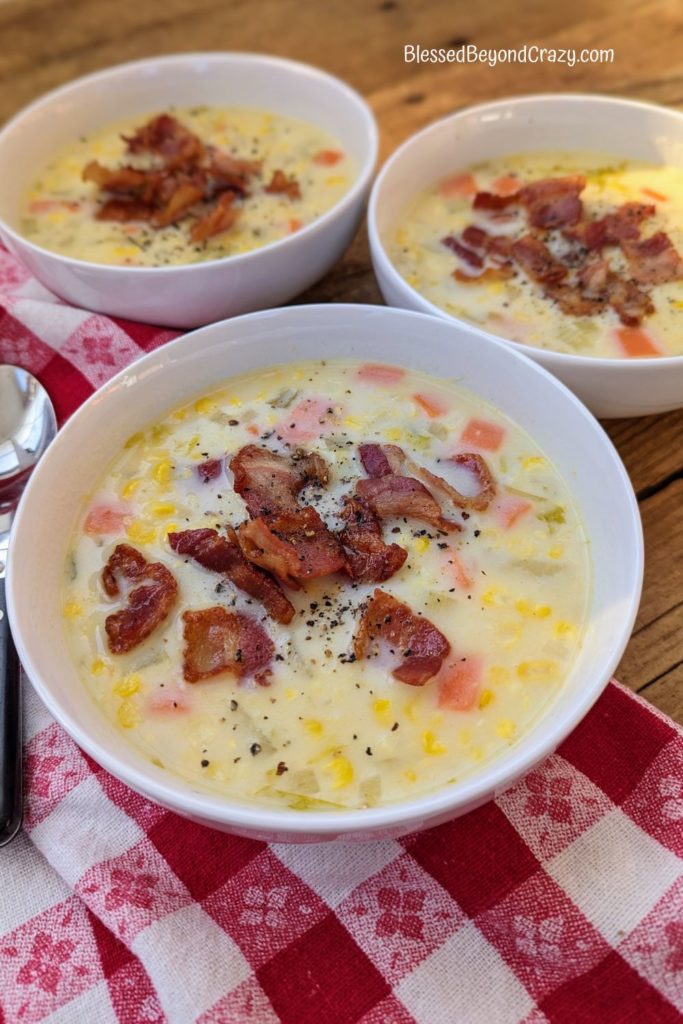 How to Make Corn Chowder - Blessed Beyond Crazy