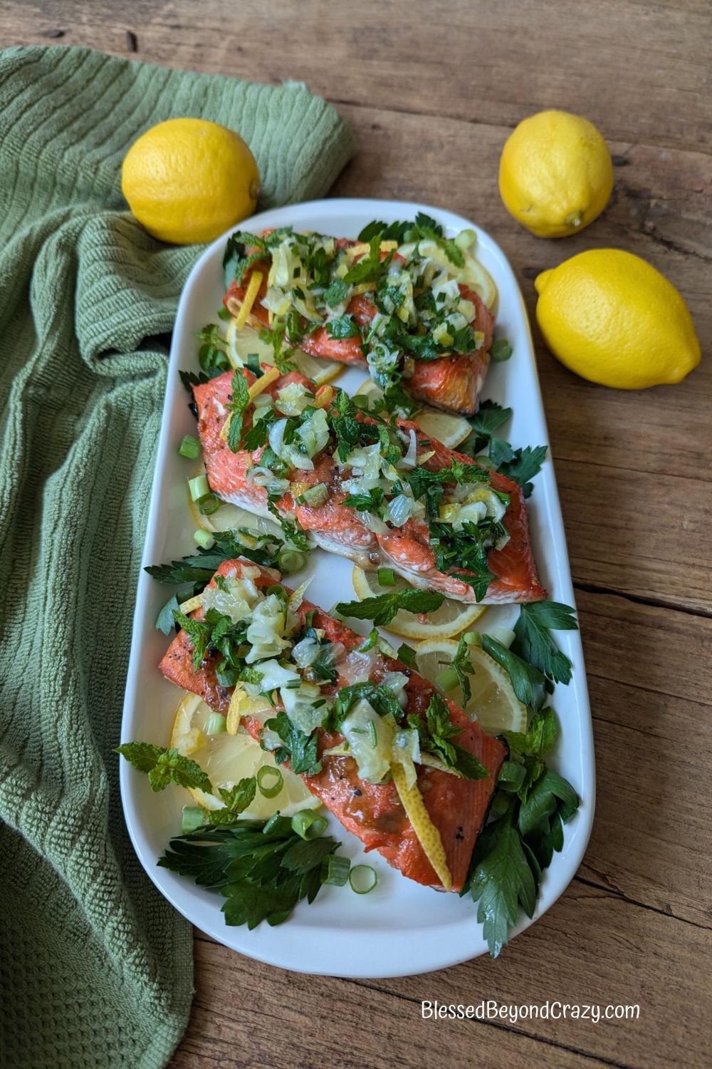 How to Make Herbed Salmon with Lemon Salsa - Blessed Beyond Crazy