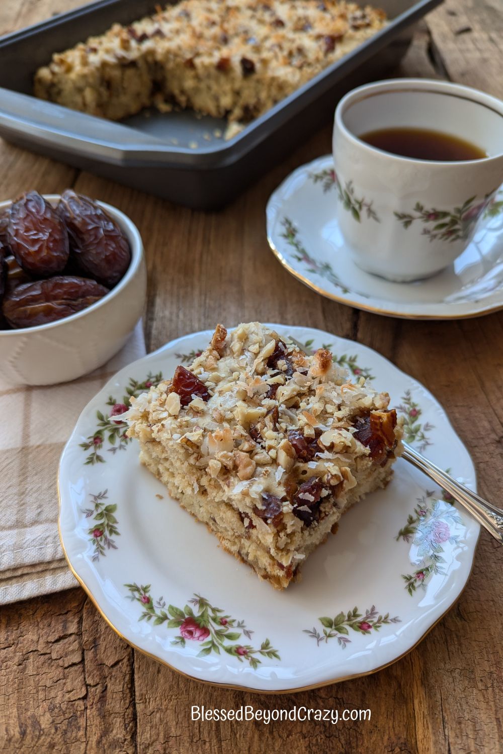 Old Fashioned and Easy Medjool Date Coffee Cake - Blessed Beyond Crazy