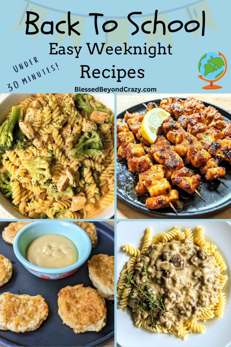 Back to School Easy Weeknight Recipes - Blessed Beyond Crazy