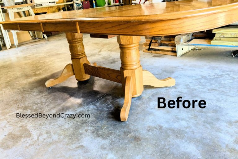 How To: Refinished Oak Table - Blessed Beyond Crazy