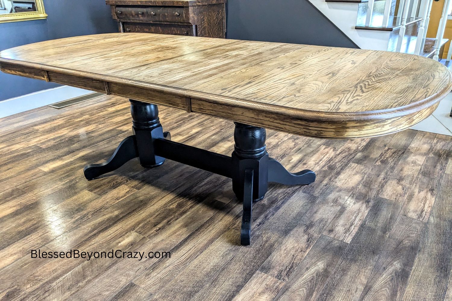 How To: Refinished Oak Table - Blessed Beyond Crazy